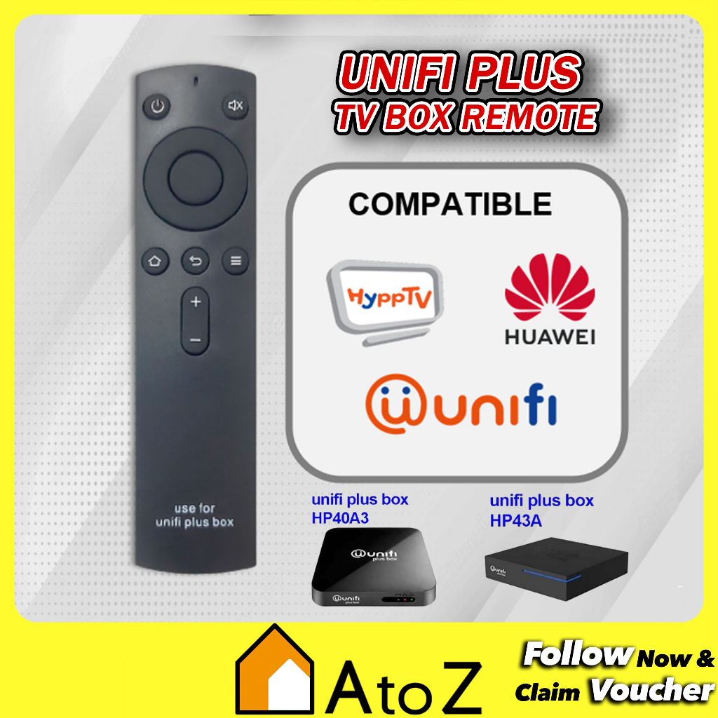[Ready Stock] Unifi TM HyppTV Box Remote Control / Unifi Plus Box Compatible Remote Control ...