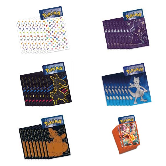 Pokemon ETB Accessories Sleeves Coin Divider Vstar Marker Dices Elite ...