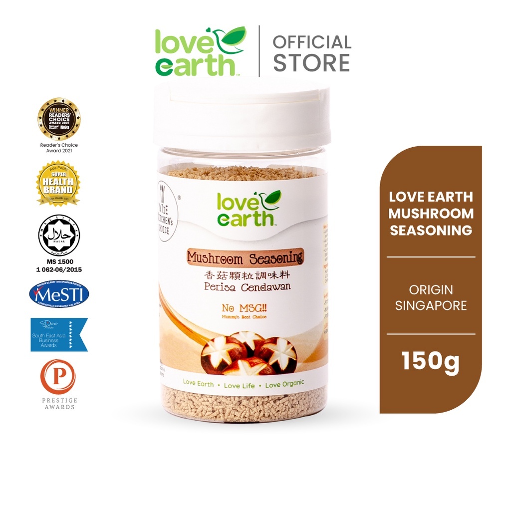 Love Earth Mushroom Seasoning 100% Natural (150g) | Shopee Malaysia