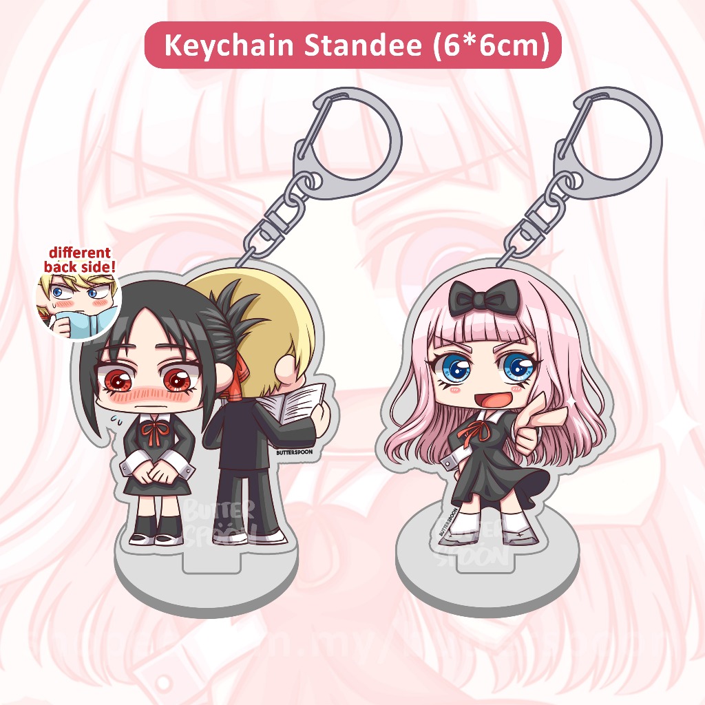 Love is War Keychain + Standee [Shirogane Miyuki, Shinomiya Kaguya ...