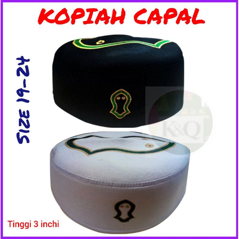 KOPIAH LOGO CAPAL TAHFIZ HITAM DAN PUTIH | Shopee Malaysia