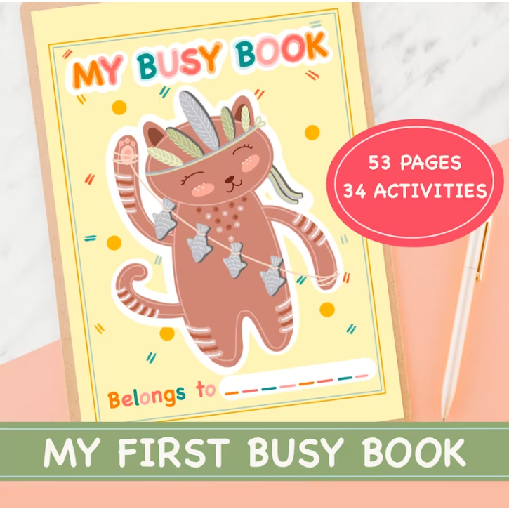 PDF] My Busy Book Quiet Color Shape Math Weather Puzzle Preschool Kids ...