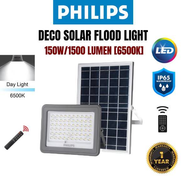 PHILIPS LED Solar Flood Light 150w IP65 Weatherproof Lampu Solar ...