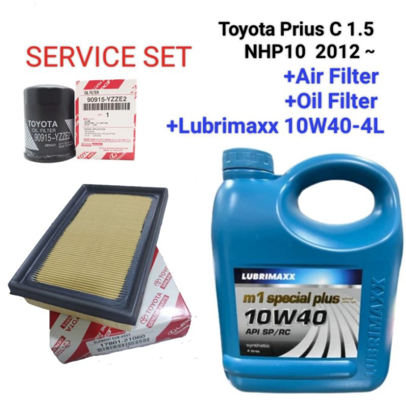 Toyota Prius C 1.5 NHP10 (2012～) LUBRIMAXX 10W40-4L Semi Synthetic ...