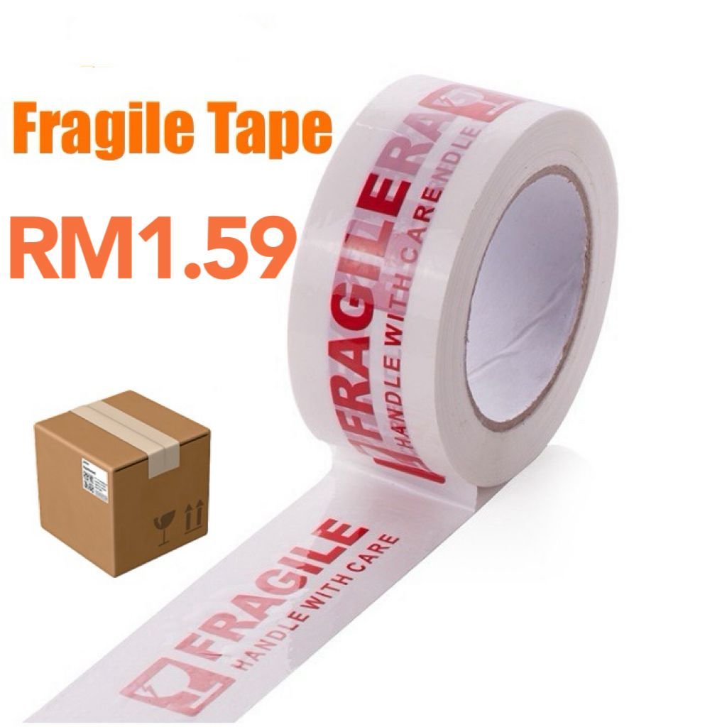 Z Tape Fragile Handle With Care Stick Packing 4.8cm 50 Meter Pos laju ...