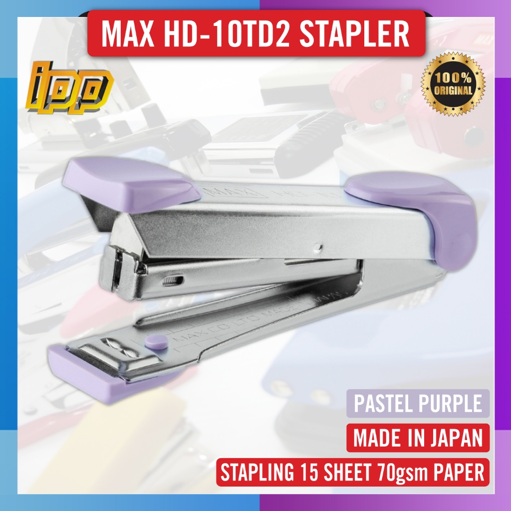 Max Stapler HD-10TD2 - Pastel Colour - Original Made in Japan | Shopee ...