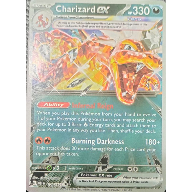 Pokemon card charizard ex 125/197 | Shopee Malaysia
