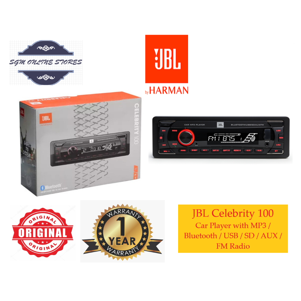 JBL Celebrity 100 Car Player with MP3 / Bluetooth / USB / SD / AUX / FM ...