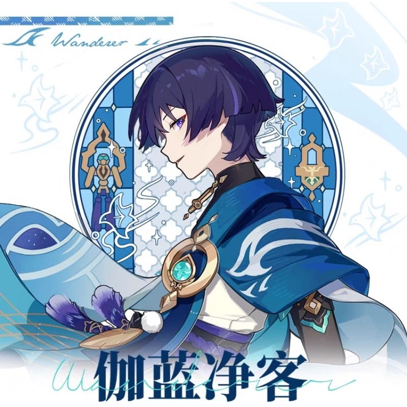 YGFF wanderer acrylic stand scaramouche Kunikuzushi badge wanderer 流浪者 ...