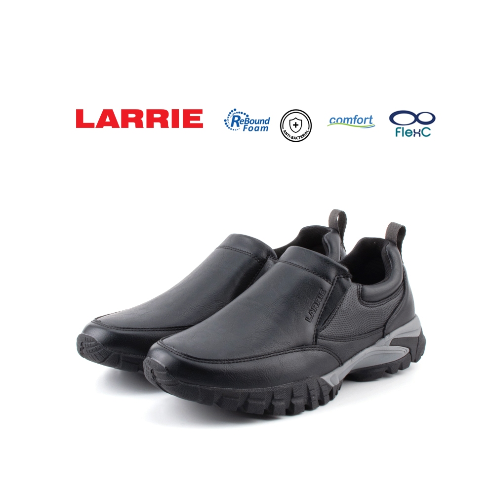 LARRIE Men Black Stylish Smooth Travel Shoes 562307-WA1SV-1P-BLACK | Shopee Malaysia