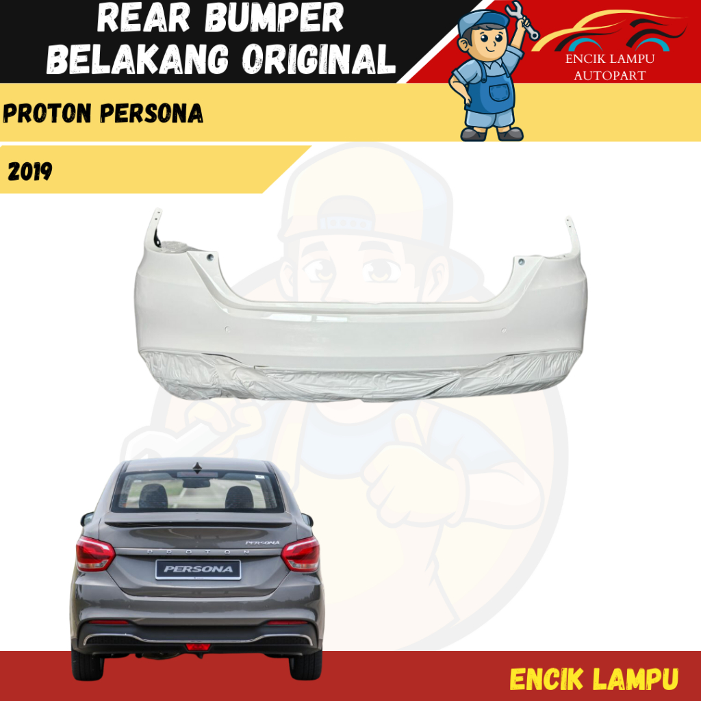 Original Proton Persona 2019 Rear Bumper Belakang (Random Colour) 100% ...