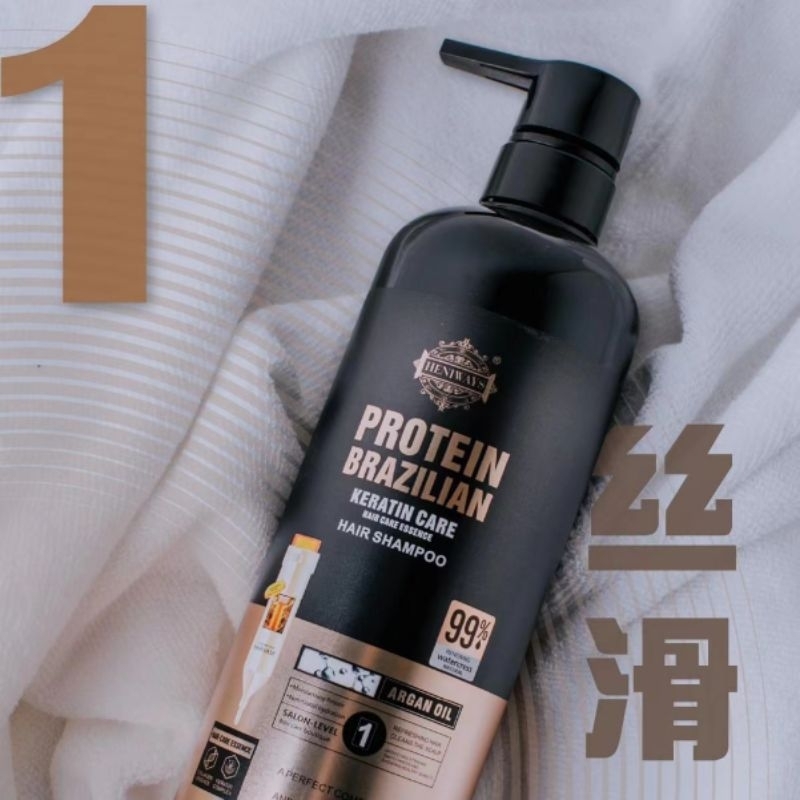 Heniways protein Brazilian keratin hair shampoo 900ML | Shopee Malaysia
