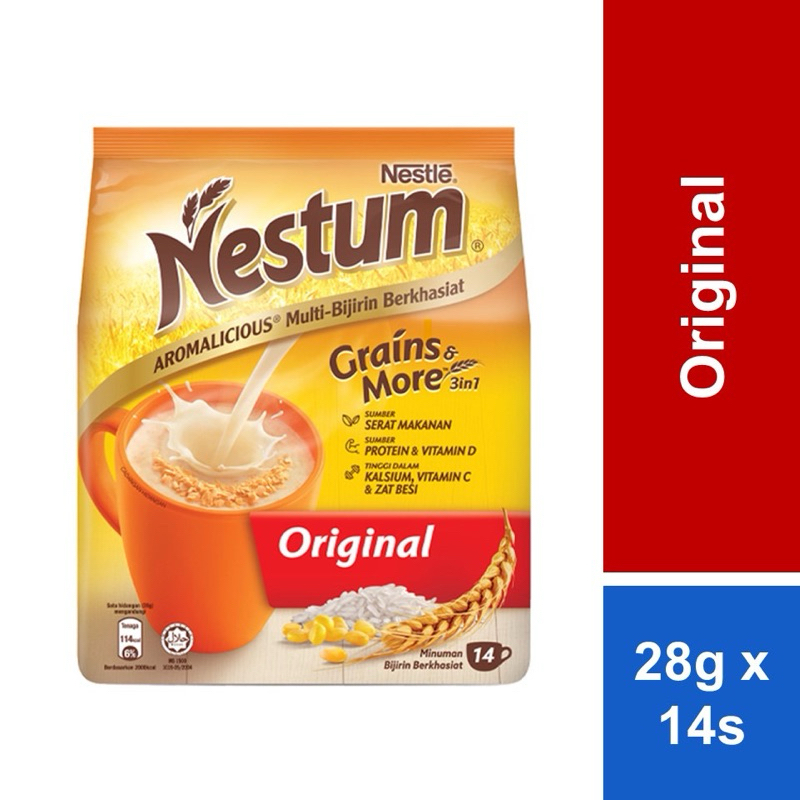 Nestle Nestum Grains & More 3 in 1 Original 28g x 14s | Shopee Malaysia
