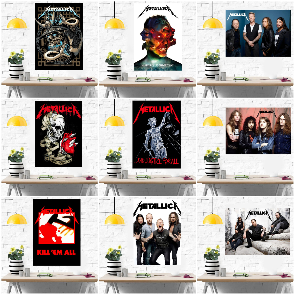 Metallica A3 Poster & A3 Frame Wall Decoration | Shopee Malaysia