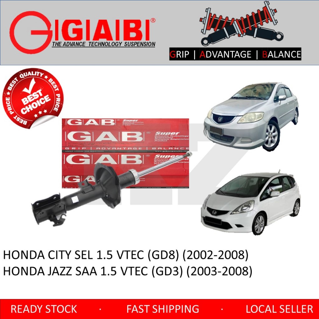ORIGINAL GAB SUPER FRONT ABSORBER / REAR ABSORBER -HONDA CITY SEL 1.5 ...