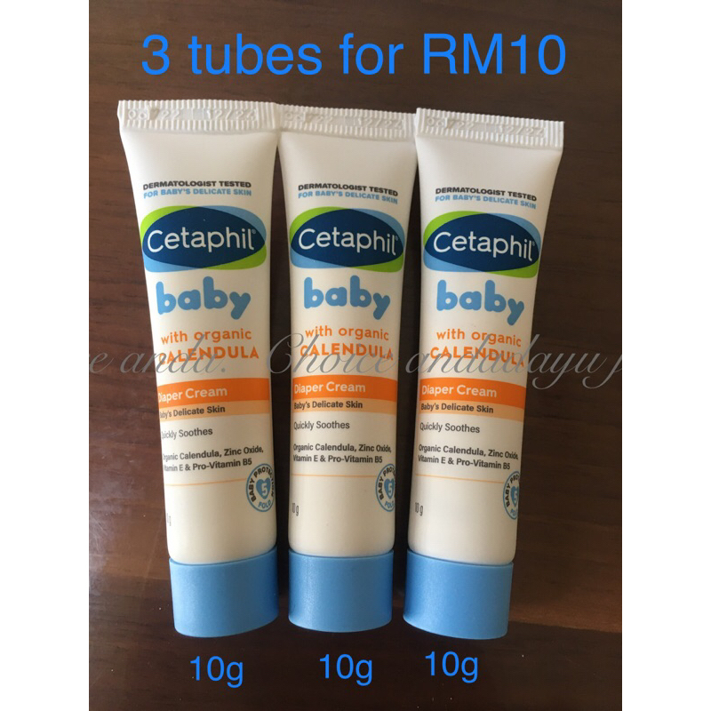 *Clearance* (Exp: 12/24) Cetaphil Baby Calendula Diaper Cream 10g (3 tubes for RM10) | Shopee ...