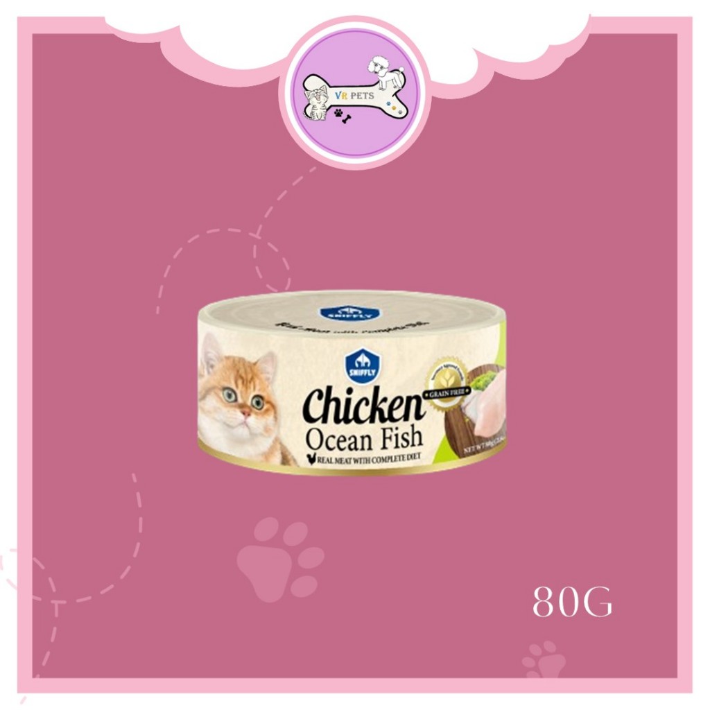 Sniffly Grain Free Cat Canned Food 80G - Makanan Basah Tin Kucing 猫湿粮 ...