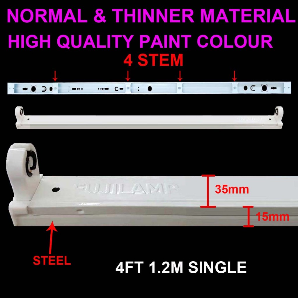 Thin/Thick Led Casing [4ft & 2ft] [Single/Double] [Slim/Thin] [Tall ...