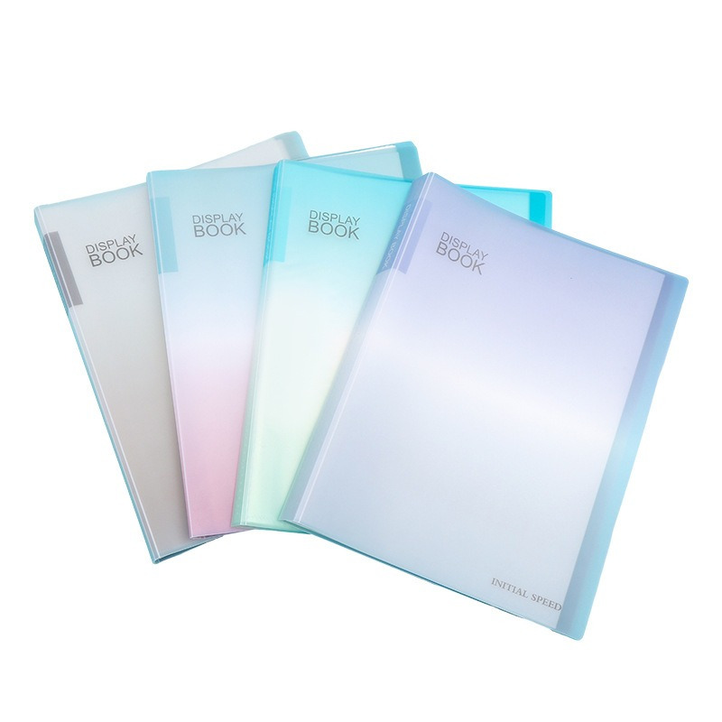 BS050 渐变色 文件夹 A4 File GRADIENT COLOR A4 Clear File 30/40 Pockets ...