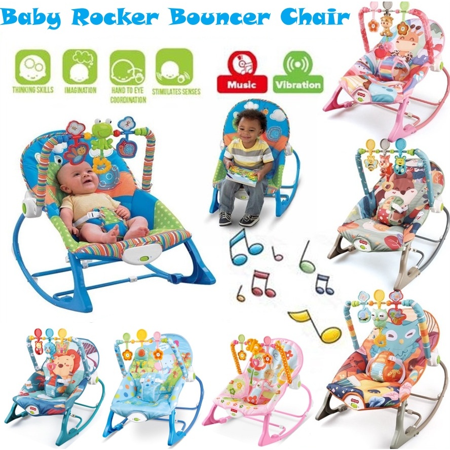 Ready Stock Premium Rocker Bouncer Toddler Music Sleeping Baby Rocking ...