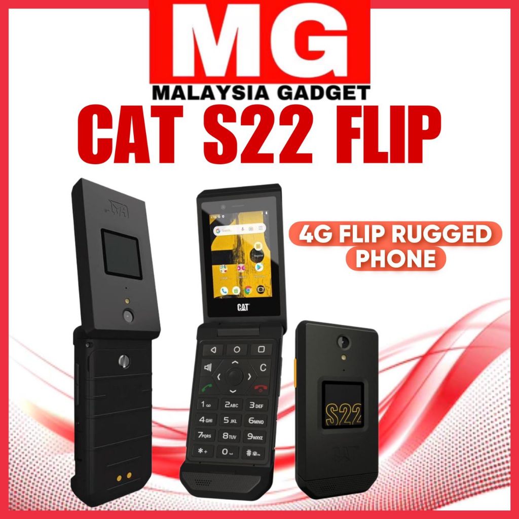 CAT®️S22 Flip Rugged Smartphone Android 11(Go Edition)Waterproof Drop ...