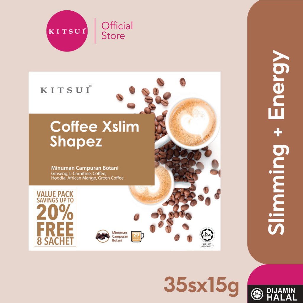 [VALUE PACK] Kitsui Coffee Xslim Shapez - Mocha Flavour 35's x 15gm ...