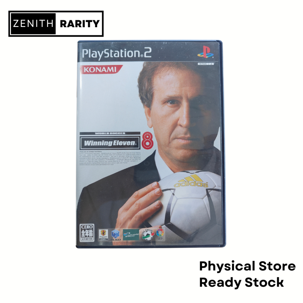 Zenith Rarity Sony Playstation 2 PS2 game Winning Eleven 8 | Shopee ...