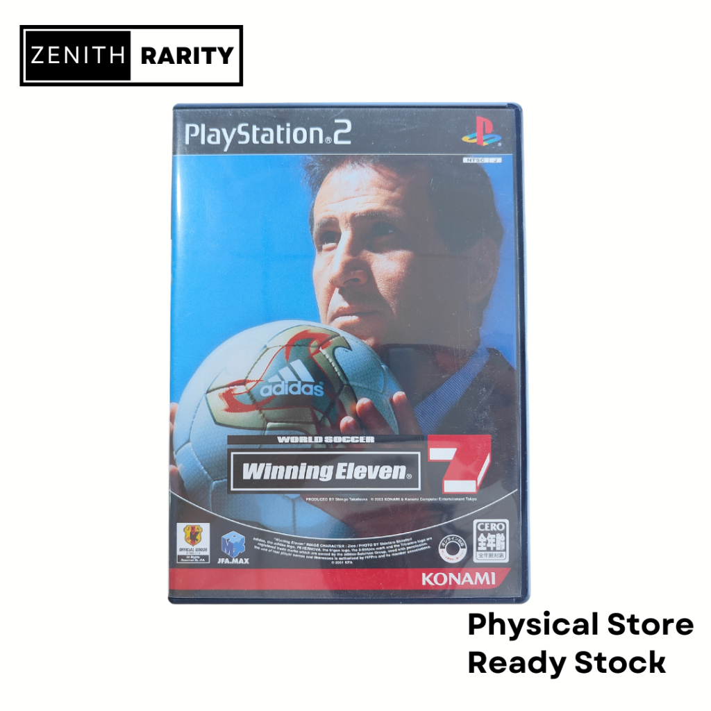 Zenith Rarity Sony Playstation 2 PS2 game Winning Eleven 7 | Shopee ...
