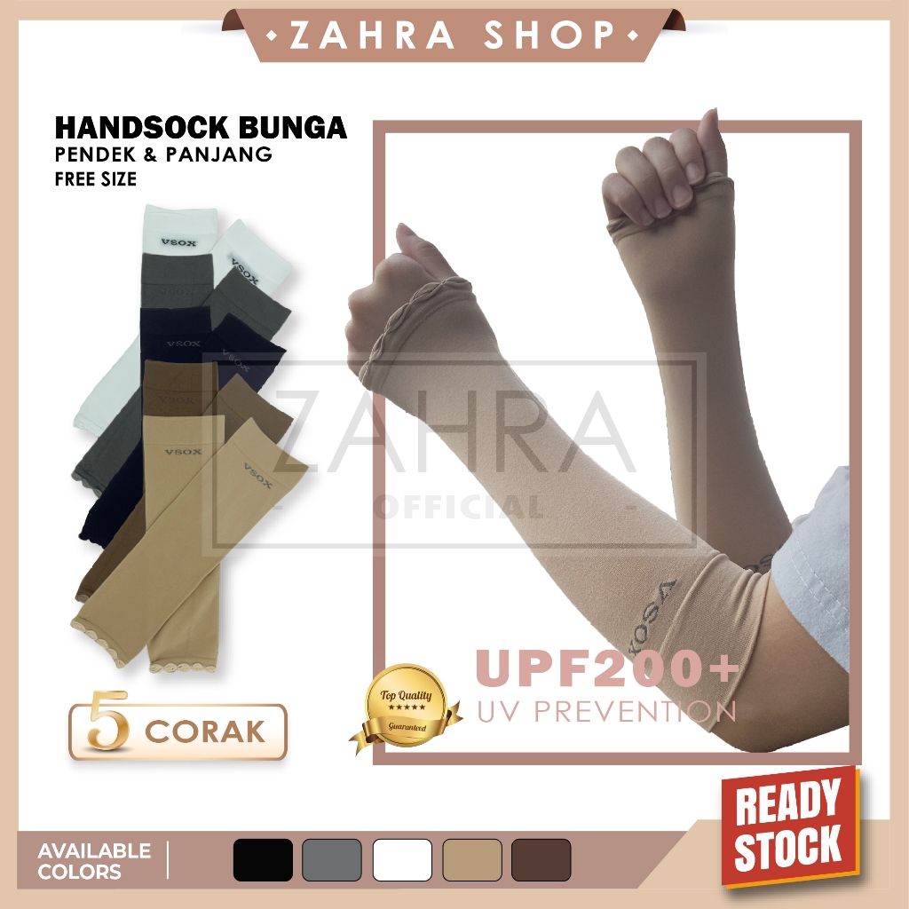 🔥Ready stock🔥VSOX Handsock Muslimah Pendek & Panjang/Plain & Bunga ...