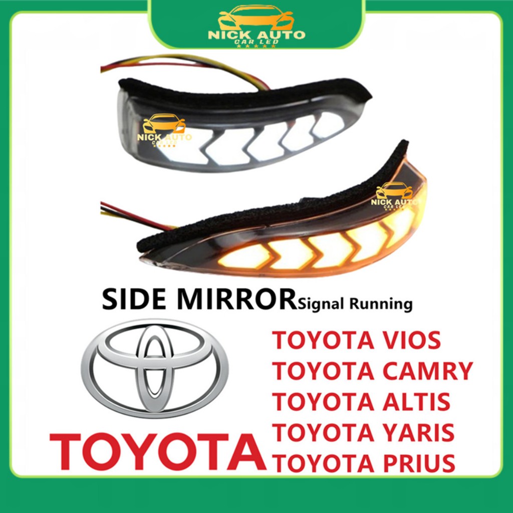 Toyota Vios Cmary Altis Yaris Prius Side Mirror Sequential Signal ...