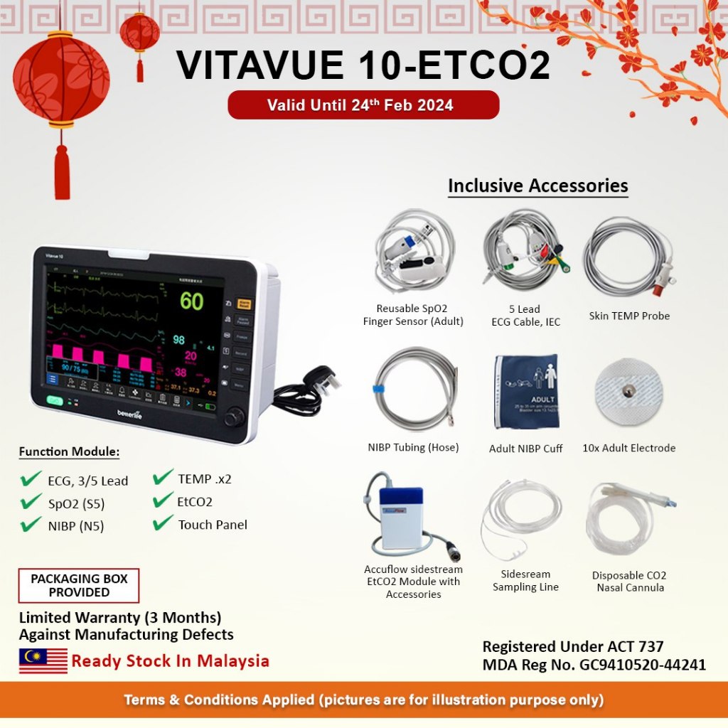 (MDA APPROVED) Vitavue 10-ETCO2 MONITOR | Shopee Malaysia
