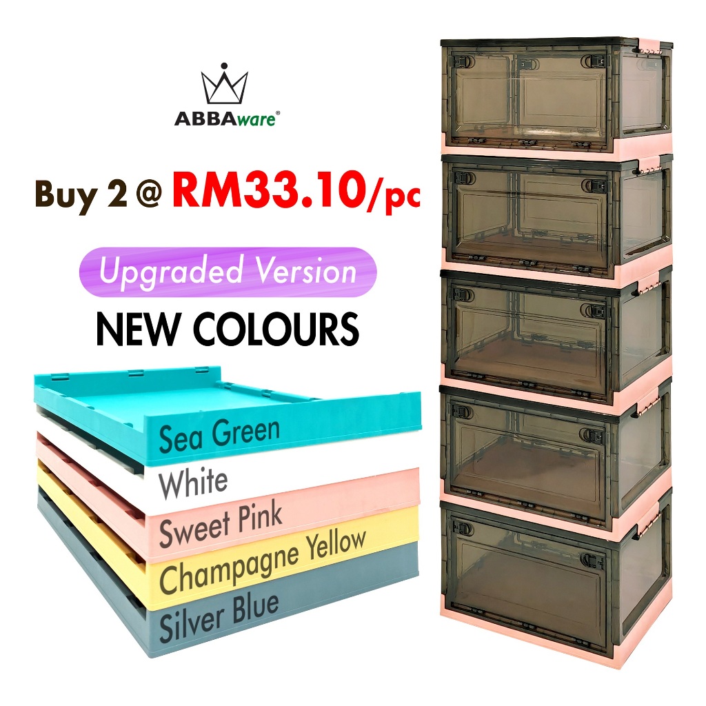 ABBAware Portable Transparent Storage Box / Foldable Storage Cabinet ...