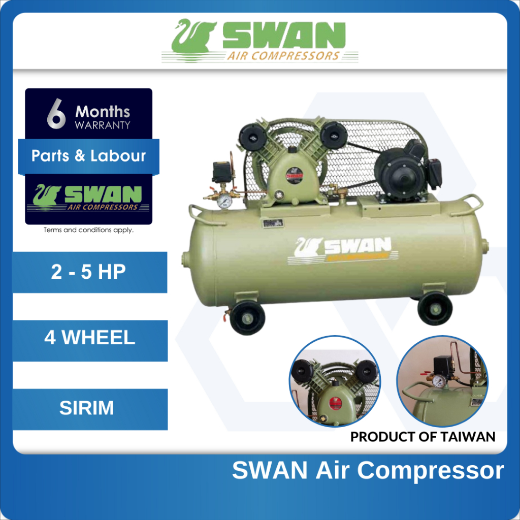 SWAN Air Compressor 2HP 5HP SVP-202 SVP-205 220V 4P | Shopee Malaysia