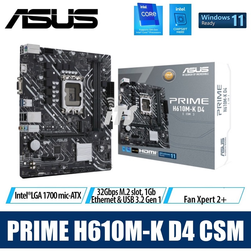 Asus PRIME H610M-K D4 LGA1700 Mainboard - 14th, 13th & 12th Gen Ready | Shopee Malaysia
