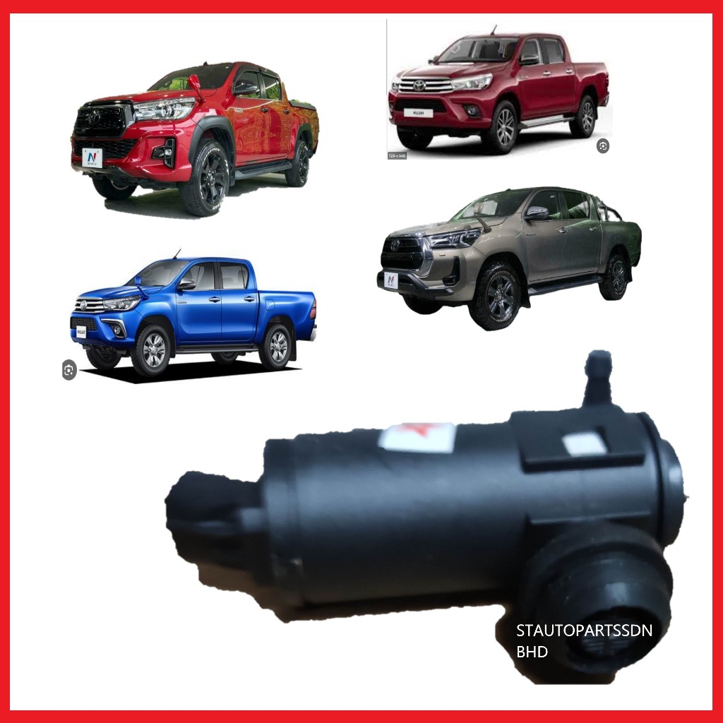 WIPER TANK MOTOR TOYOTA HILUX REVO GUN 125 2015-2022 4X4 4x2 / BEZZA 1. ...