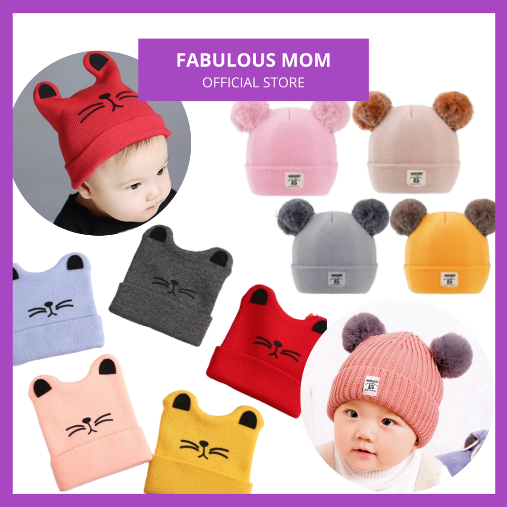 Cute Toddler Hats Newborn Baby Winter Infant Hat Cap for Boys Girls ...