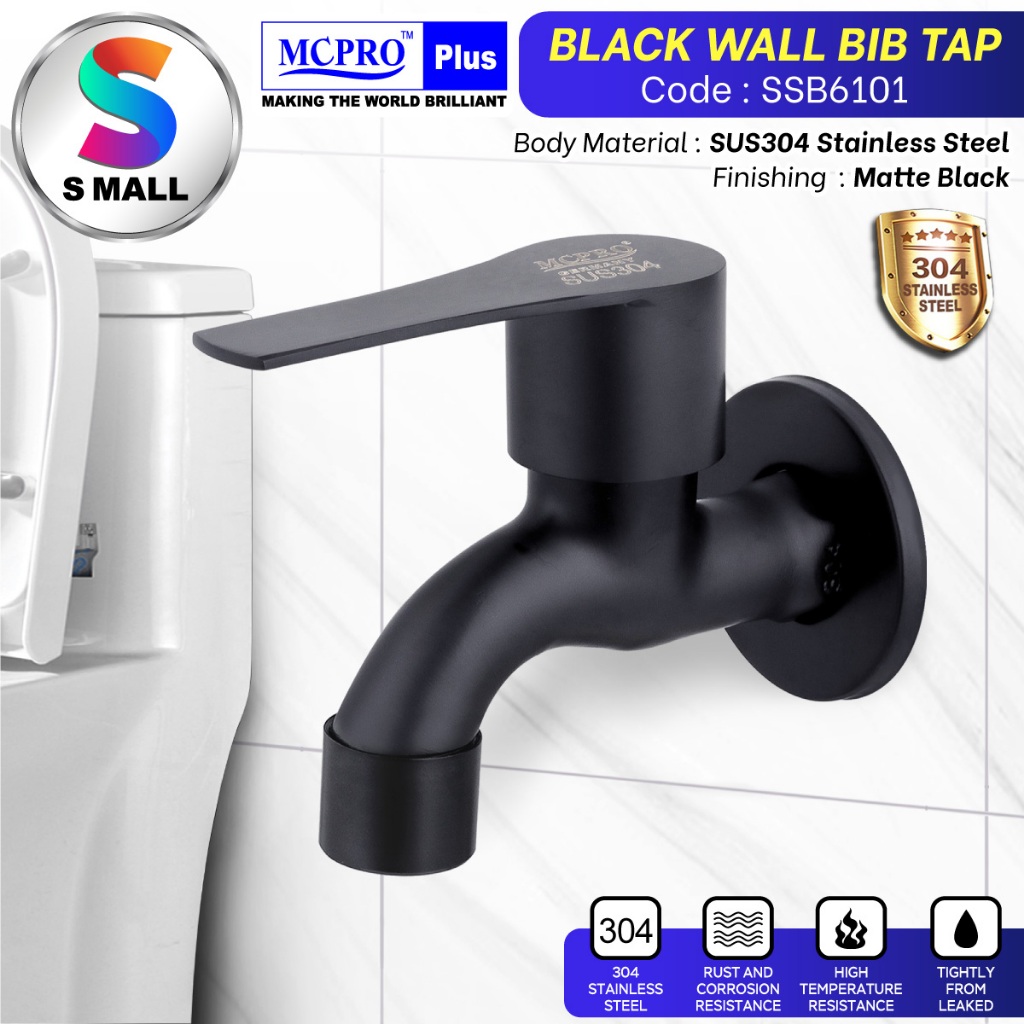 MCPRO Stainless Steel 304 Wall Bib Tap SSB361/SSB1226/SSB1225/SSB368 ...