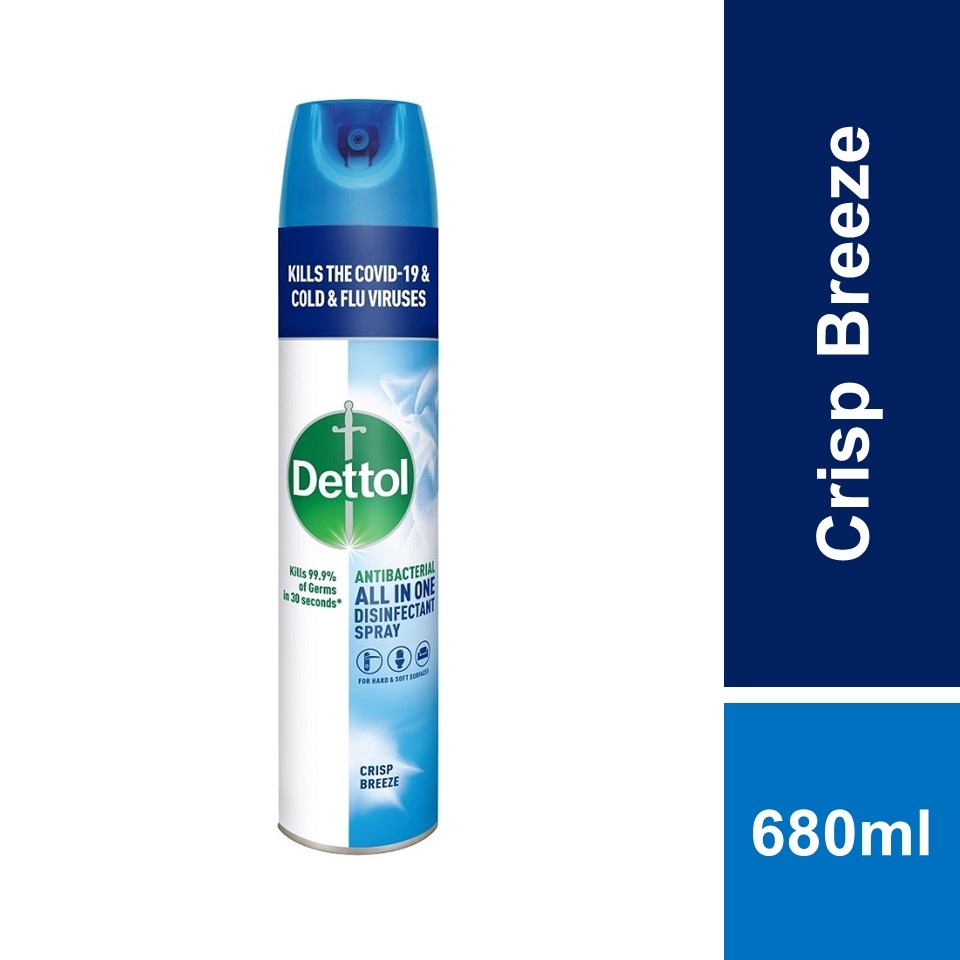 Dettol Disinfectant Spray Crisp Breeze 680ml | Shopee Malaysia