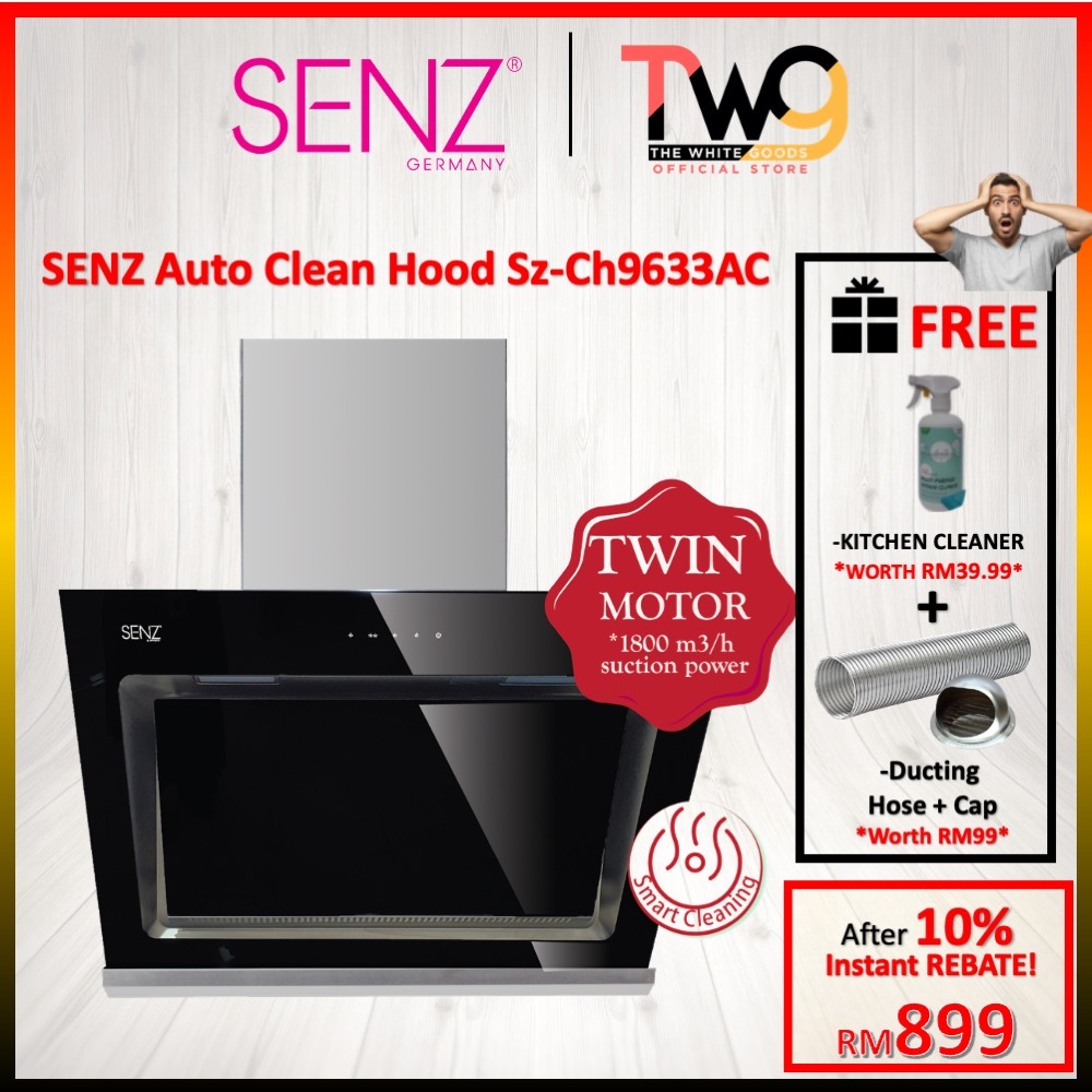[FREE SHIPPING] SENZ Twin Motor (1800m3/h) Intel Auto Clean Heat Pro ...