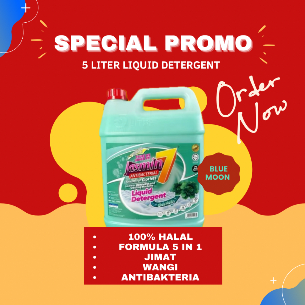 JASMIN 7 (5L LIQUID DETERGENT) SUPER SAVER | Shopee Malaysia
