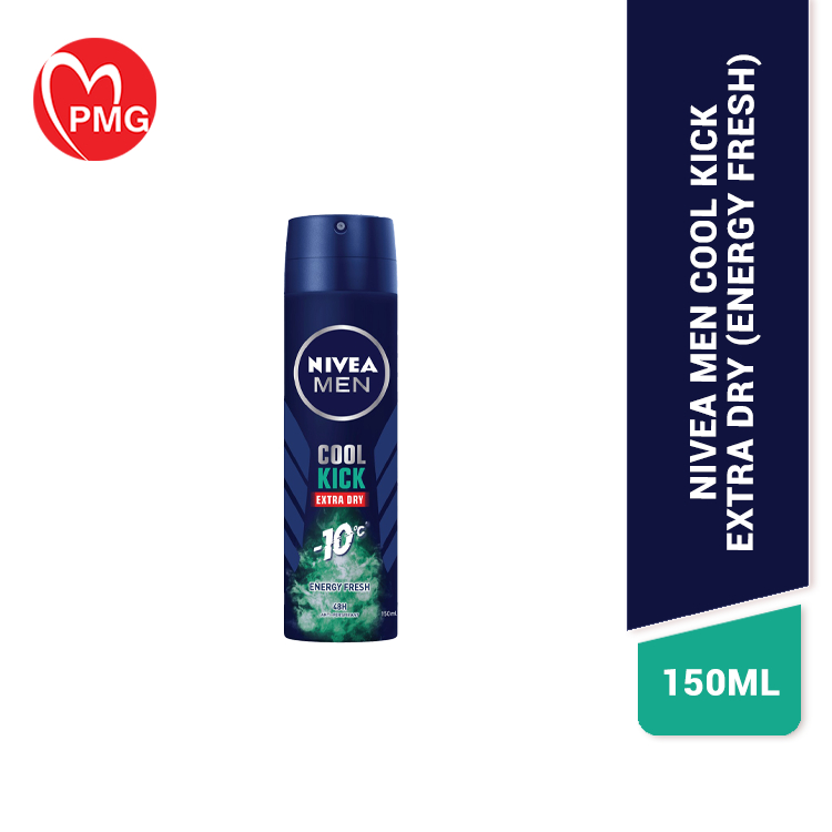 [PMG PHARMACY] Nivea Men Cool Kick Extra Dry (Energy Fresh) 150ml ...