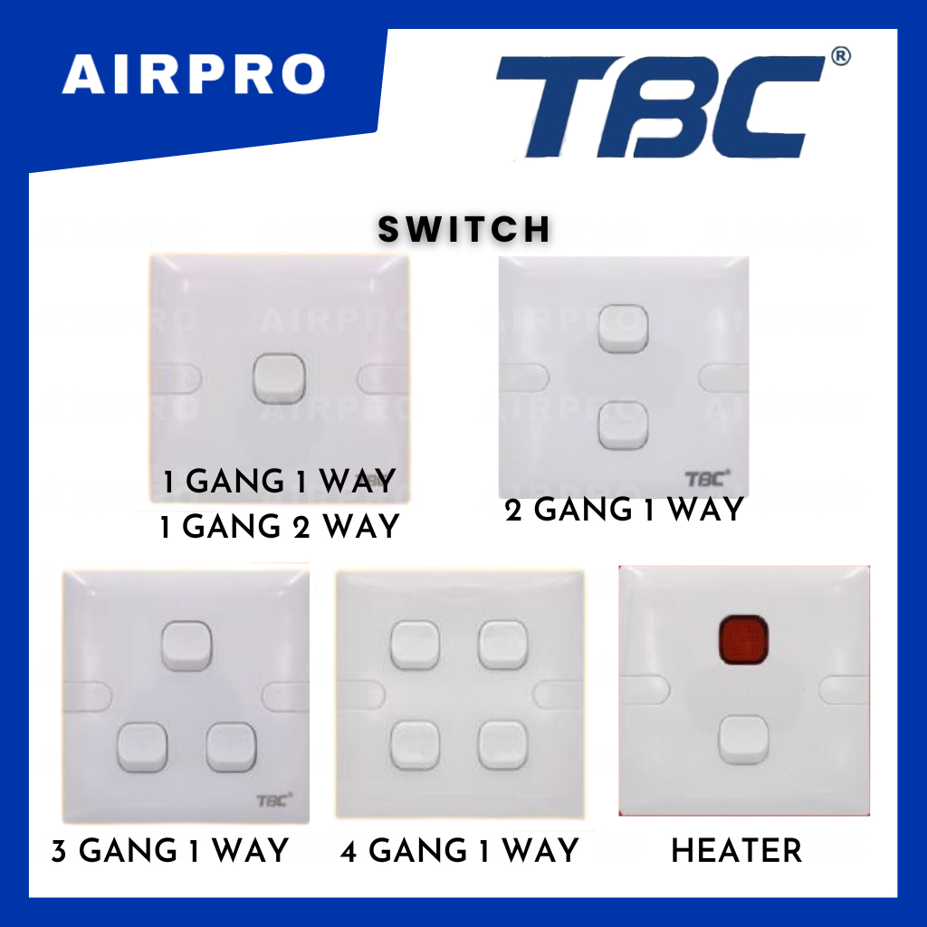 [TBC] 1G1W/1G2W/2G1W/3G1W/4G1W SWITCH & HEATER SWITCH WITH SIRIM ...
