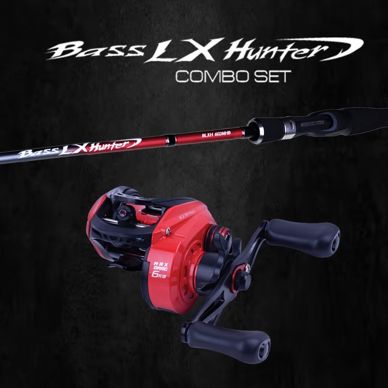 SEAHAWK BASS LX HUNTER Combo Set Pancing Set Fishing Casting 103HSL /BASS LX HUNTER BLXH602MHB ...