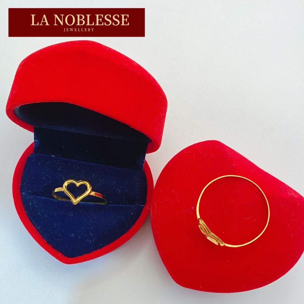 Ready Stock Original Emas 375 Batu Love Stone 9k Lawa Gold Ring Tahan ...