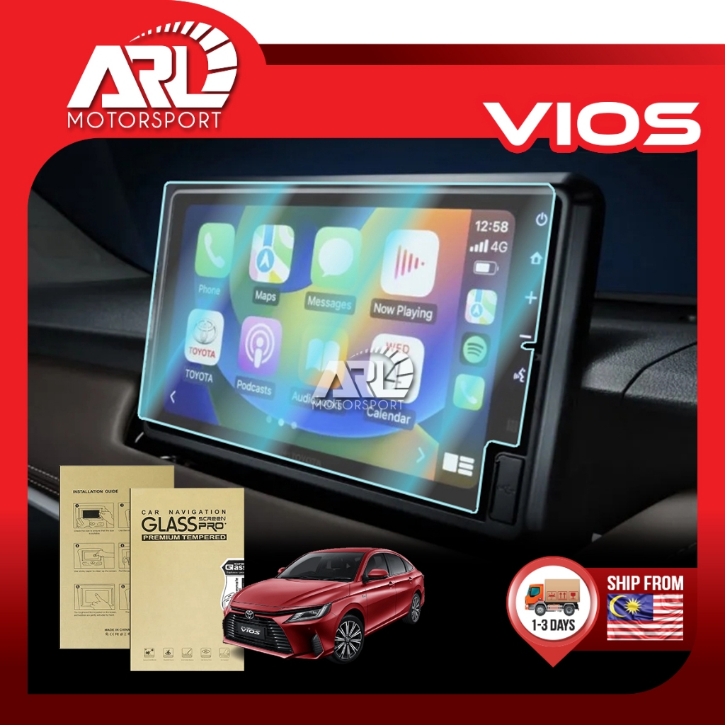 Toyota Vios (4th Gen) Head Unit Screen Center Console Multimedia Player ...