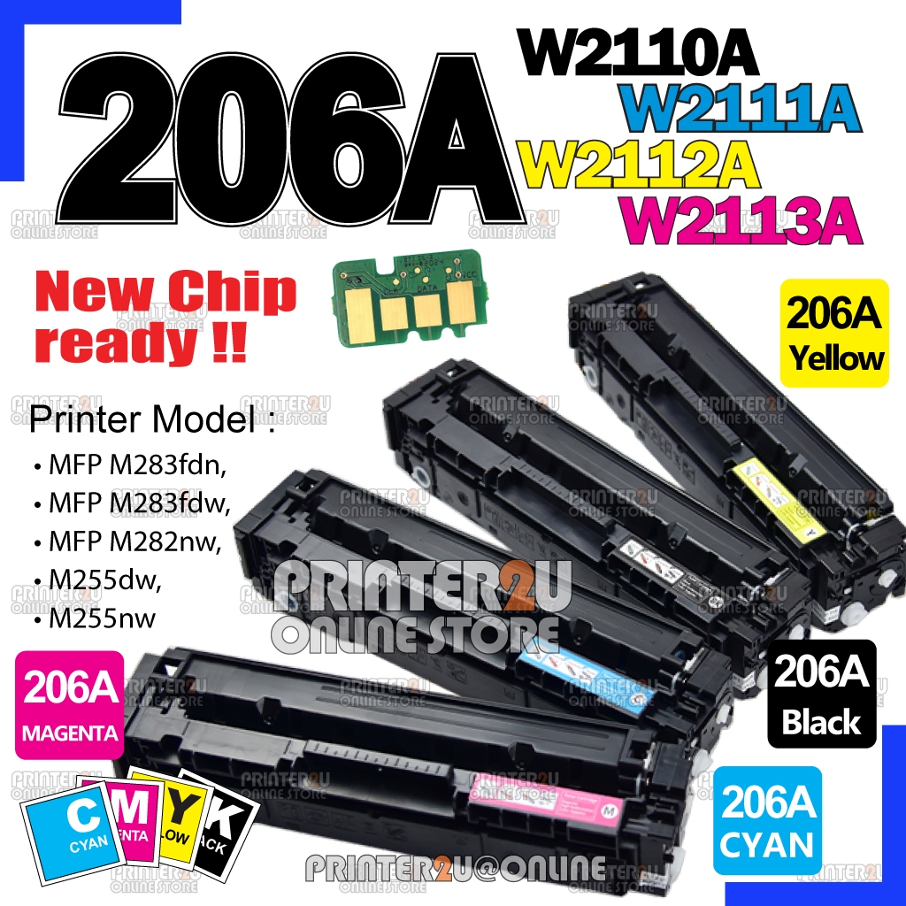 H*206A Compatible to H* 206A W2110A Color Laserjet Pro MFP M282nw ...