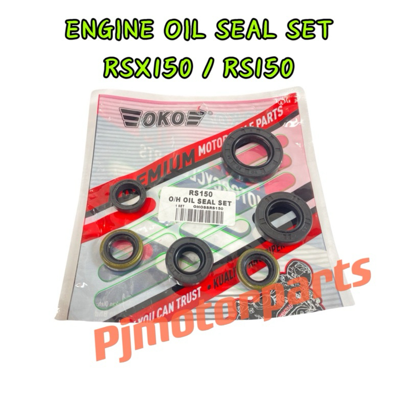 HONDA RSX150 / RS150 V1 V2 V3 ( COMPLETE SET ) ENGINE OIL SEAL 1SET ...