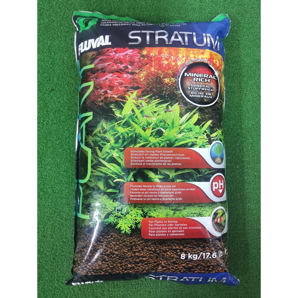 Fluval Stratum Plant and Shrimp Aquatic Soil 8kg. Tanah Tumbuhan Air ...
