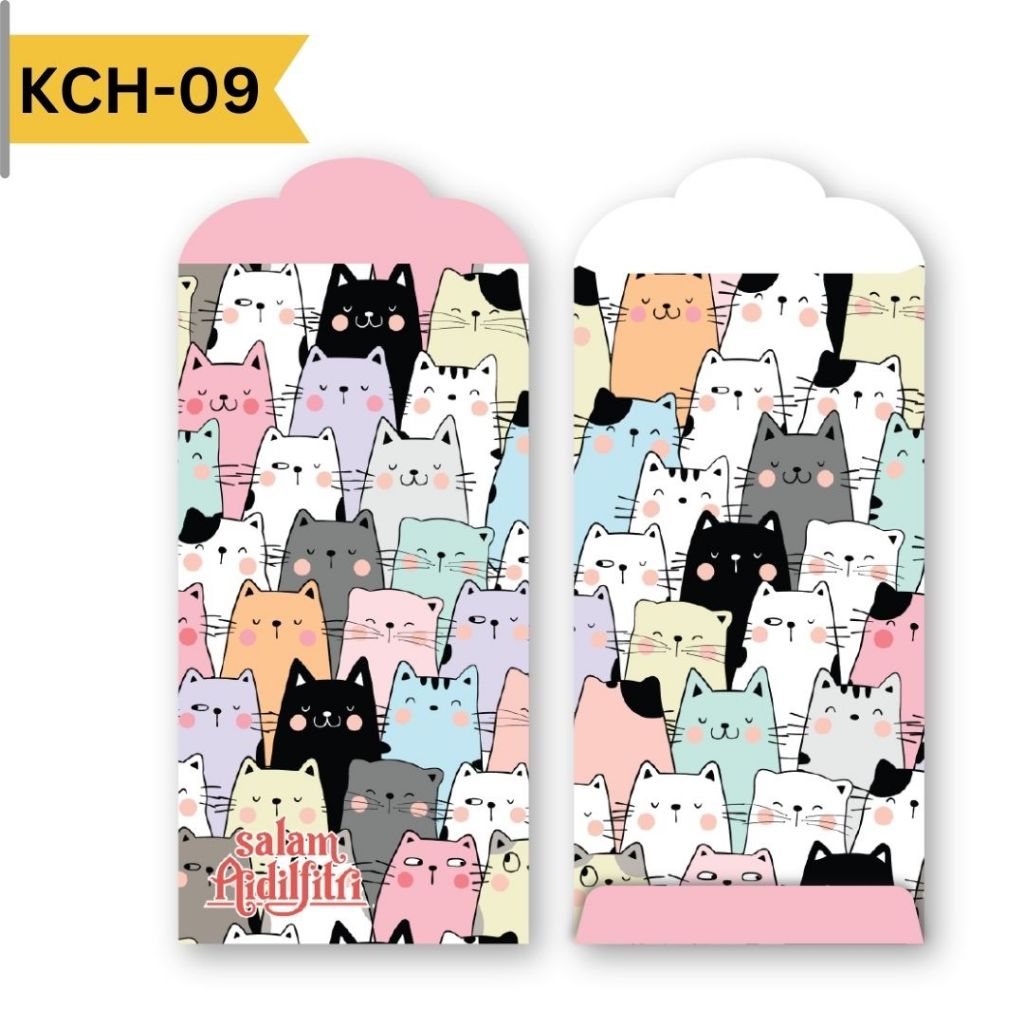Kucing Meow Cat Dino Animal| Sampul Raya Sampul Duit Raya Money Packet ...