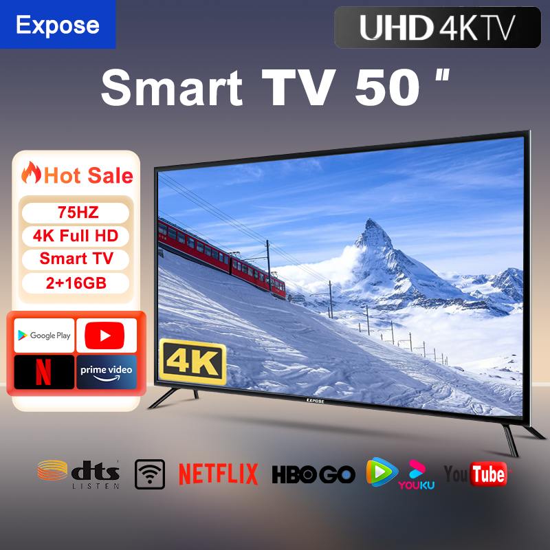 Smart TV 4K UHD Android TV 50 Inch With WiFi/YouTube/MYTV/Netflix/Hdmi ...